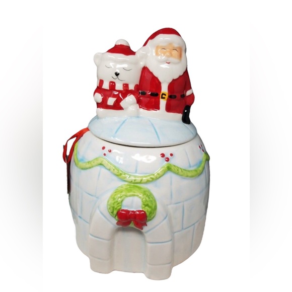 10 Strawberry Street | Other | Strawberry Street Igloo Santa Canister ...